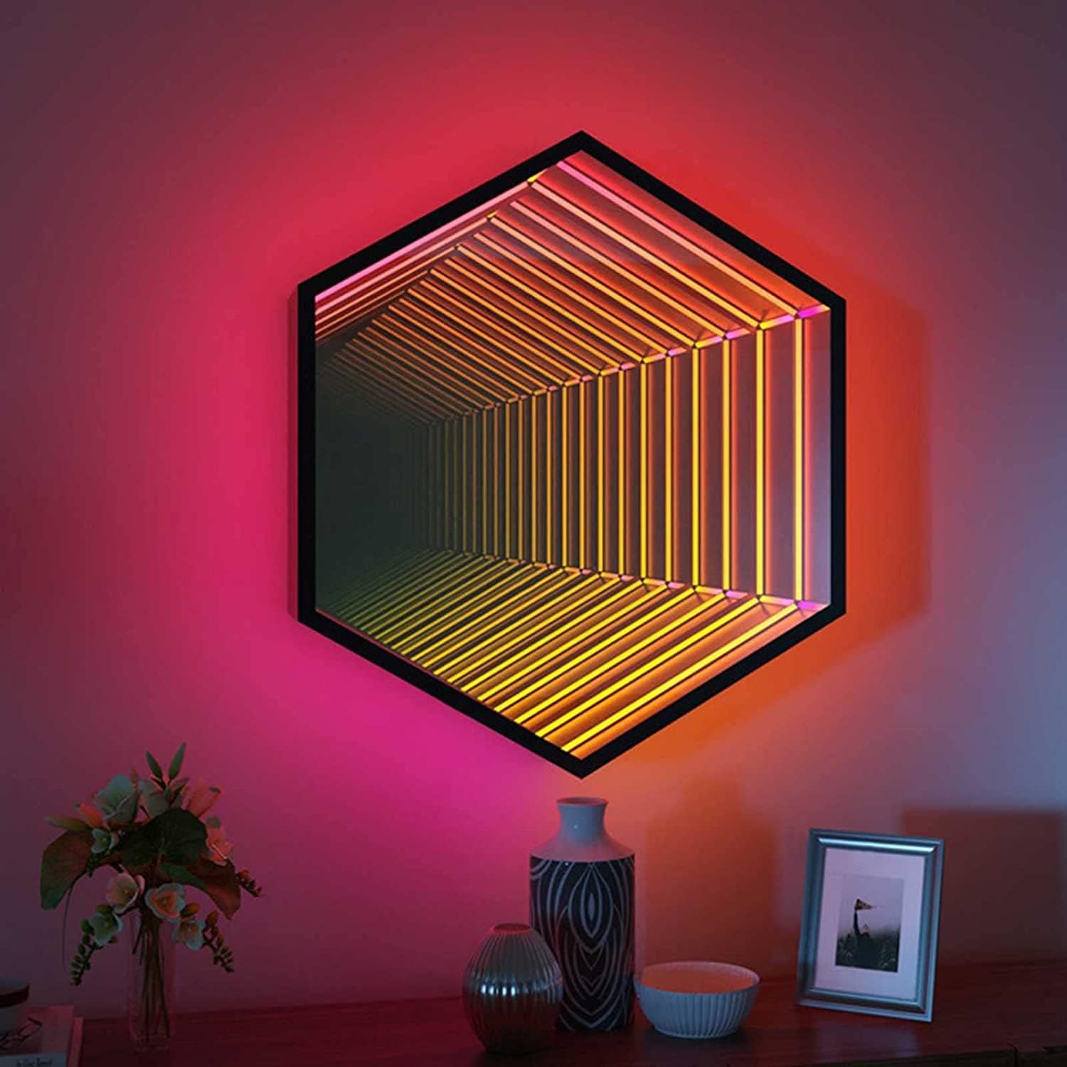 Infinity Mirror Hexagonal – Mireya